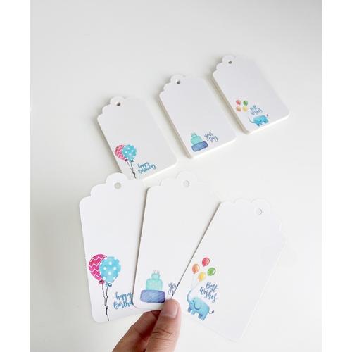 Jual hang tag ucapan ulang tahun kartu ucapan tulis edisi happy ...