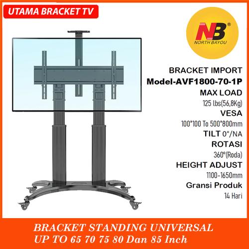 Jual Bracket Standing Brateck TV 85 80 75 70 65 60 55 50 43 32 Inch ...