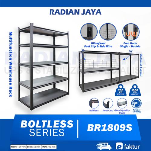 Promo BR1809S KITARACK Boltless Rack 300KG Layer Rak Gudang 5 Susun ...