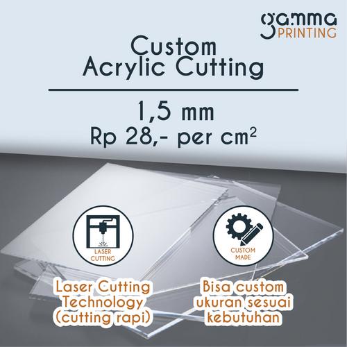 Jual Akrilik 1,5 mm Custom Laser Cutting Marga Cipta / Potongan Acrylic ...