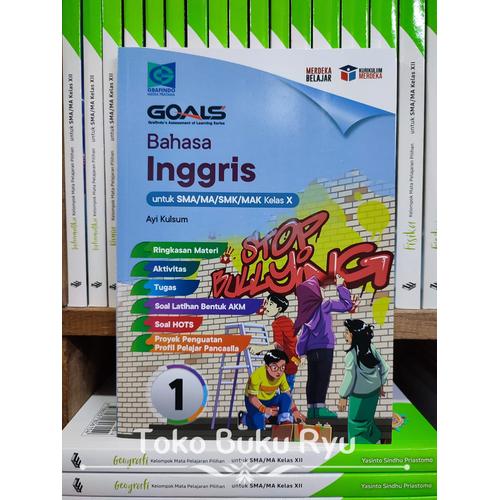 Jual Buku Soal GOALS Bahasa Inggris Kelas 1 2 3 SMA Kurikulum Merdeka Grafindo - goals english 1 ...