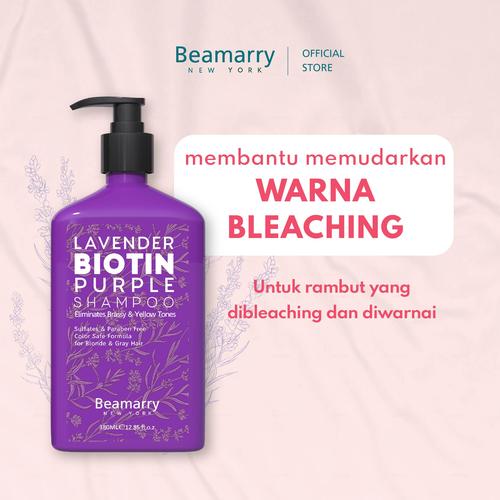 Promo Shampoo Lavender Biotin Purple Beamarry New York 380 ml - Shampoo ...