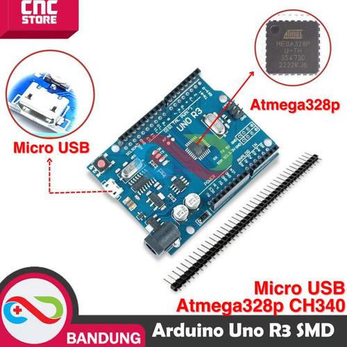 Jual ARDUINO UNO R3 ATMEGA328P SMD CH340 ATMEGA328P MICRO USB - Jakarta Selatan - BROCE SHOPS ...