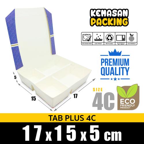Jual PAPER LUNCH BOX SEKAT 4 PREMIUM / TAB PLUS 4C PREMIUM KECIL ...