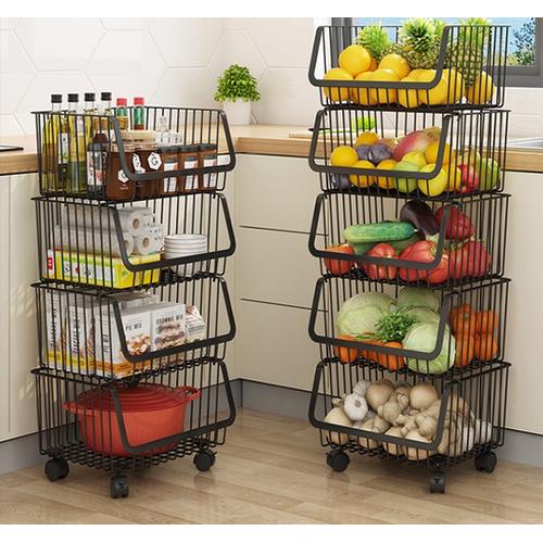 Jual Rak Dapur Besi Serbaguna / Rak Salon Toko/Rak Keranjang Buah Dan ...