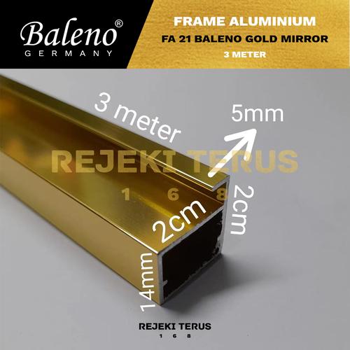 Jual Frame Aluminium Kaca Profil Handle Emas Lemari Bingkai Kitchen FA ...