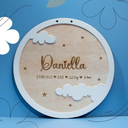 Jual Papan Lahir Rumah Sakit Model Awan Isi Biodata Lengkap - Kab ...