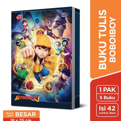 Jual Paket Untung SiDU Maxi Buku Tulis Boboiboy 42 Lembar | buku besar ...