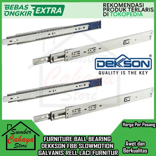 Jual Rel Laci Dekson Full Ext Slowmotion Galv Double Track Dekkson fbb ...