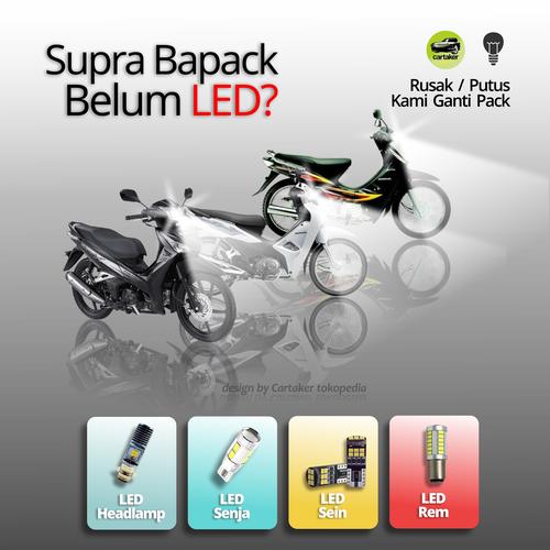 Jual Lampu LED Motor Honda Supra X 125 Fi 110 Fit Legenda Astrea Grand ...