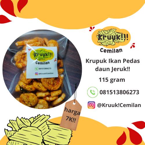 Jual krupuk ikan pedas jeruk - Kab. Tangerang - kruuk | Tokopedia