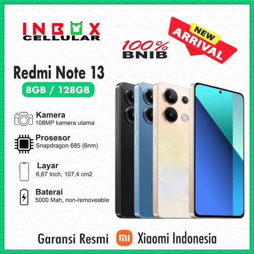 Jual Xiaomi Redmi Note 13 8GB /128GB atau 8GB/256GB - Hitam, 8GB ...