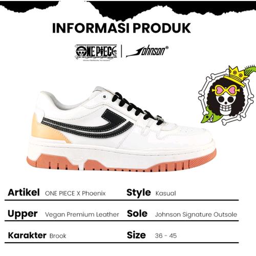 Promo Sepatu Johnson X One Piece Artikel Brook Terbaru (Limited Edition ...