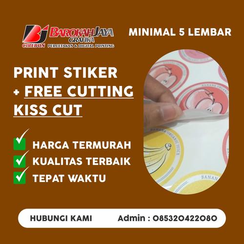 Jual Print Stiker - Free Cutting (Minimal 5 Lembar) | Cocok Untuk Label ...
