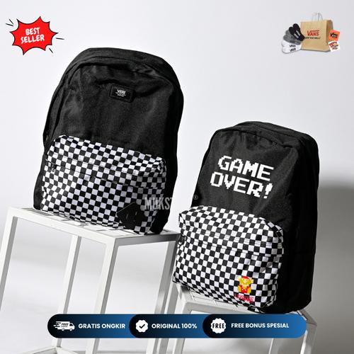 Promo Tas Vans Checkerboard Black Series Nintendo Game Over Original ...