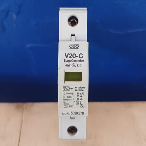 Jual SURGE ARRESTER OBO 1p V20C/280VAC/40kA OBO - Jakarta Pusat - DUNIA LISTRIK SEJAHTERA ...