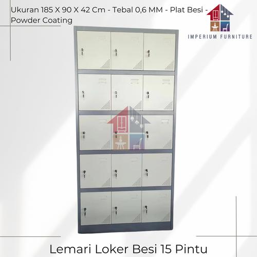 Jual Loker Besi 15 Pintu / Loker Besi / Loker Sekolah / Loker Karyawan ...