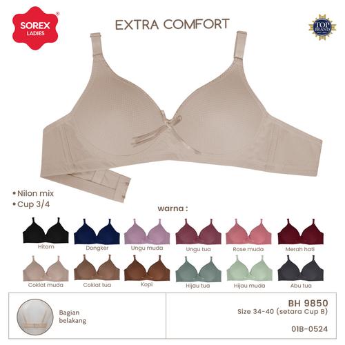 Promo Sorex Bra Extra Comfort Busa Tanpa Kawat Kait 2 Setara Cup B BH ...