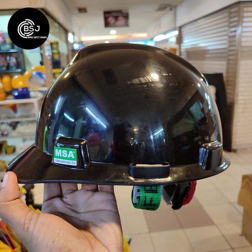 Jual Helm Safety MSA Full Set / Helm Kerja Proyek Warna Hitam - SNI ...