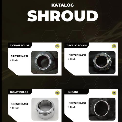 Jual SHROUD BILED PROJECTOR POLOS 2.5INCH / 3 INCH - BIKINI 3inch ...