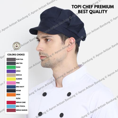 Promo Topi Chef Koki Masak Berlipat Dewasa Bahan American Drill - Putih ...