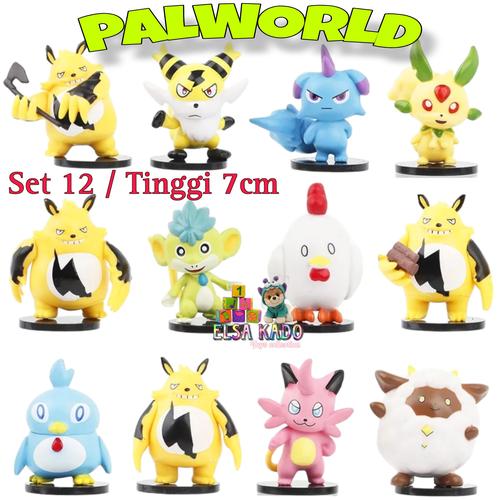 Promo Action Figure Palworld Set 12 Miniatur Mainan Pal world ...