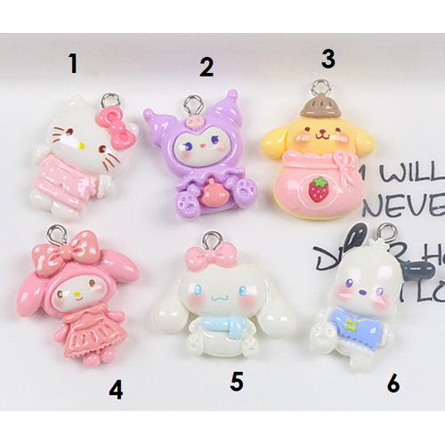 Jual Resin sanrio body pendant bandul kalung gelang cinnamoroll kuromi ...