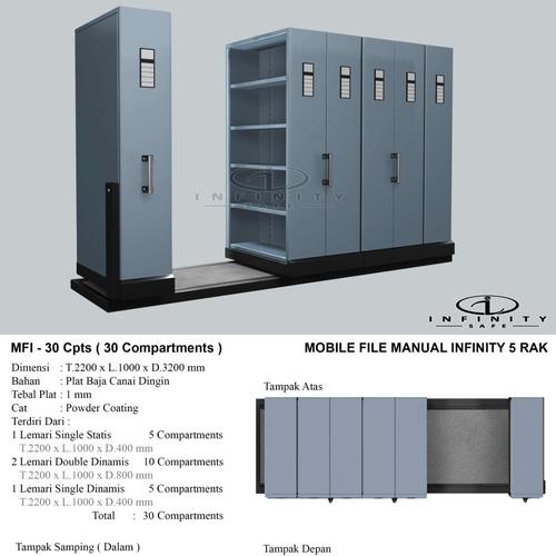 Jual Lemari Roll O Pack Infinity 30 compartmen, Mobile file Infinity 30 ...