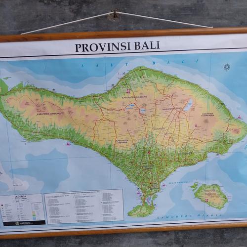 Jual PETA PROVINSI BALI BINGKAI KAYU - Kab. Sidoarjo - Galeri Peraga ...