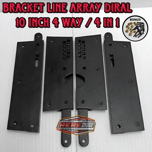 Jual Bracket Line Array Diral 4 in 1 Ukuran Box Speaker 10'' 4WAY ...