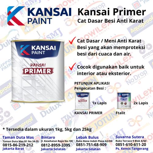 Jual CAT MENIE KANSAI FTALIT (PRIMER) ZINC CHROMATE PHOSPHATE 25 kg ...