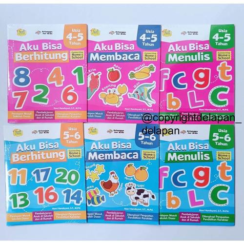 Jual AKU BISA MEMBACA , BERHITUNG & MENULIS USIA 4-5 5-6 TAHUN - MEMBACA, 4-5 TAHUN - Kota ...
