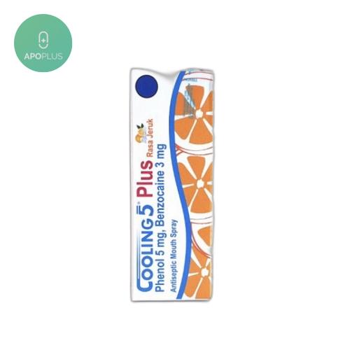 Jual Cooling 5 Plus Orange Spray Antiseptik Mulut dan Tenggorokan ...