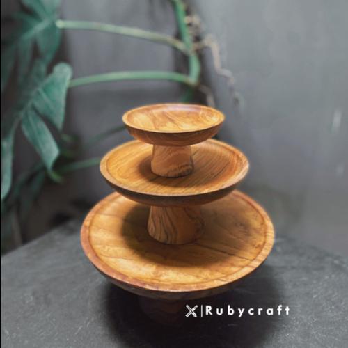 Jual Cake Stand Kayu Wooden Cake Stand Display Dessert Kue Stand Kue ...
