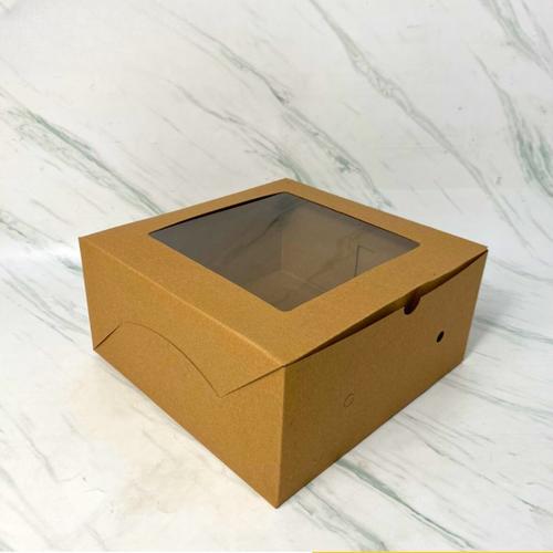 Jual Box Kotak Coklat Laminasi Ukuran 25x25x12 cm Dus Mika Packaging ...