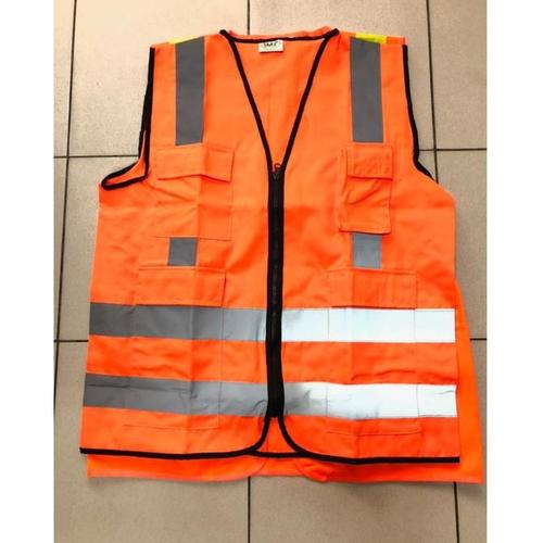 Jual Rompi Kain 4 Kantong dengan Scotlight IMJ Rompi Proyek Safety ...