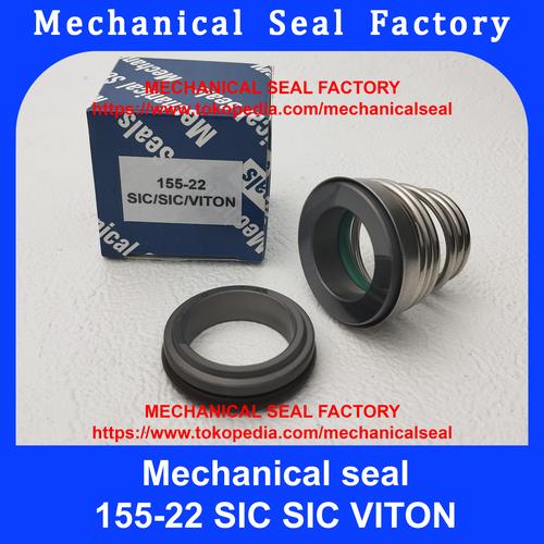 Jual Mechanical seal tipe 155-22 (as 22mm) sic-sic-viton - OD 37mm, SIC ...
