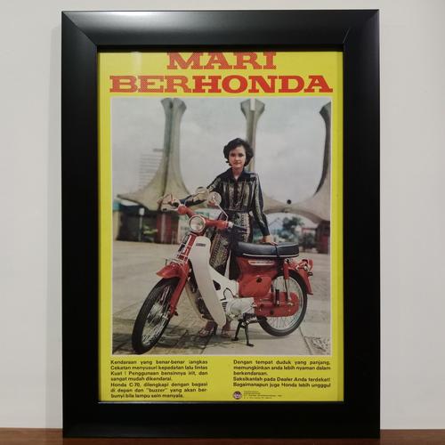 Jual Iklan Jadul HONDA C70 - Pajangan Poster Motor Bebek Lawas Tua ...