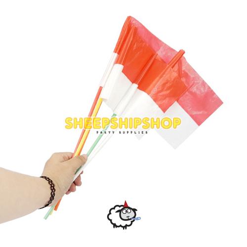 Jual BENDERA STIK 35cm MERAH PUTIH (1 bungkus isi 50) HUT RI 17 Agustus ...