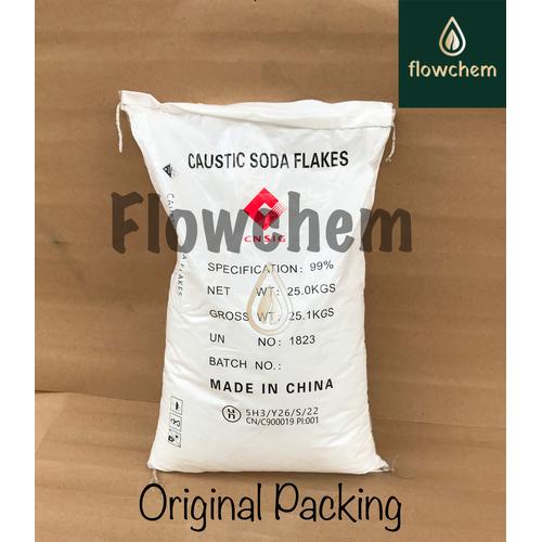 Jual Soda Api Anti Sumbat / Caustic Soda Flake NaOH China - 25 Kg ...