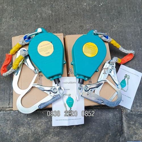 Jual Retractable Fall Arrester 15 Meter 150 Kg Safety Belt Alat ...