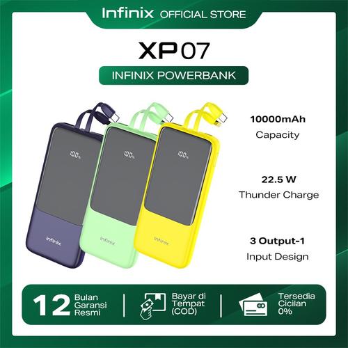 Jual Infinix Power Bank XP07 - 10000mAh Two Way Super Fast Charging ...