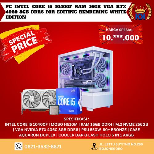 Jual PC RAKITAN GAMING RENDERING INTEL CORE I5 10400F RAM 16GB VGA RTX 4060 8GB DDR6 - Kab ...
