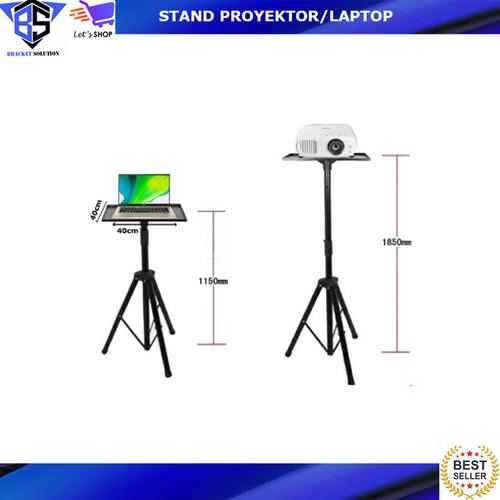 Jual Standing Tripod Projector Meja Proyektor, Stand Tripod Adjustable ...