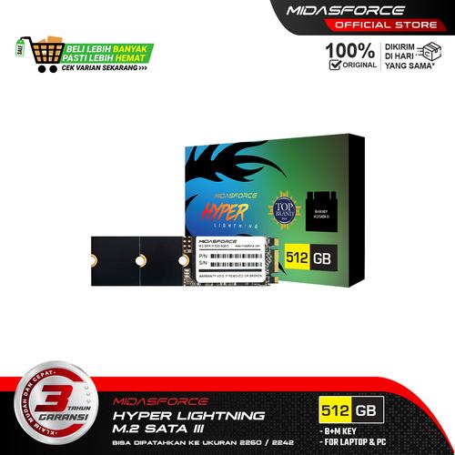 Jual SSD M.2 SATA 512GB Midasforce Hyperlightning - Jakarta Barat ...