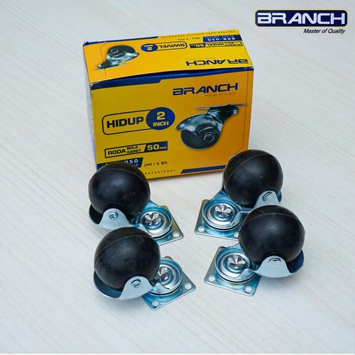 Jual RODA CASTER BULAT HITAM 2" BRANCH RODA KASTOR ETALASE LEMARI KURSI ...