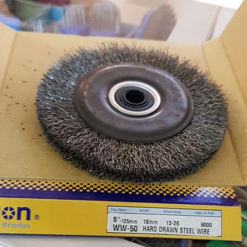 Jual Wire Brush Union WW50 5" 125 mm / Sikat Kawat Piring Union WW50 ...
