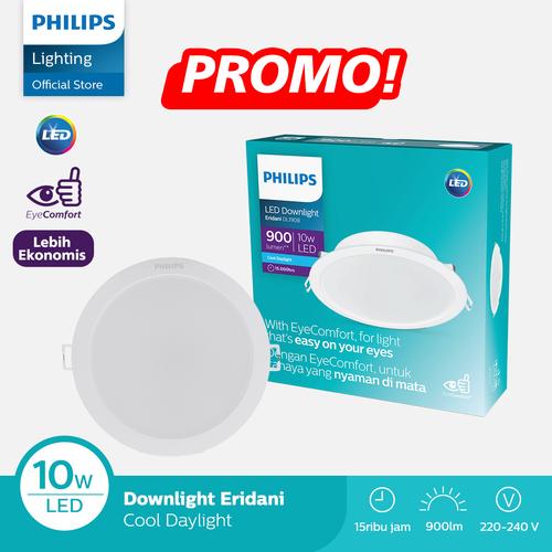 Promo Lampu Philips Downlight Eridani LED8 D125 10W 65K Putih - Jakarta ...
