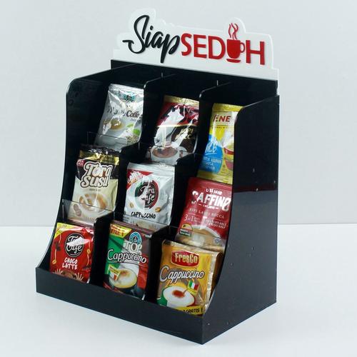 Promo Akrilik Display /Akrilik Rak Kopi/Teh/Minuman seduh Kemasan ...