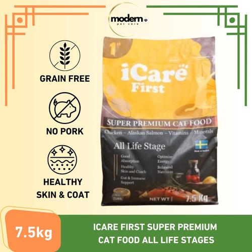 Jual iCare First Super Premium Cat Food Makanan Kucing All Life Stages ...